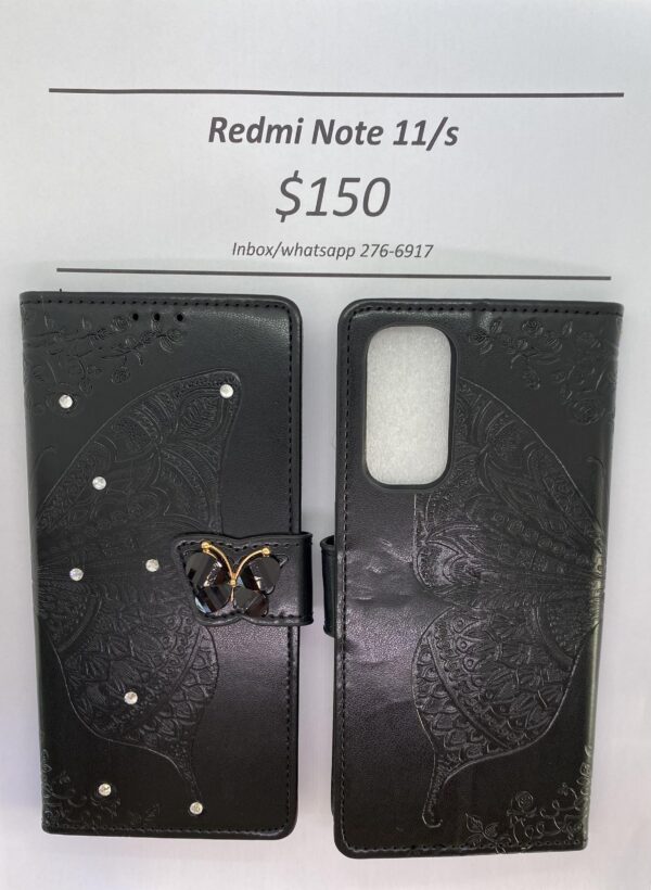 Redmi Note 11/s Black Butterfly Wallet – Accessory Vine